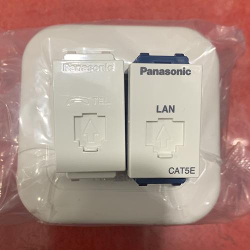 Jual Socket Telepon RJ11 Panasonic WEJ2164 - Socket LAN RJ45 CAT5E ...