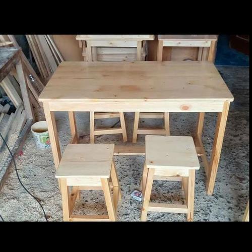 Jual meja cafe set / meja warkop / meja makan kayu jati Belanda - Kota ...