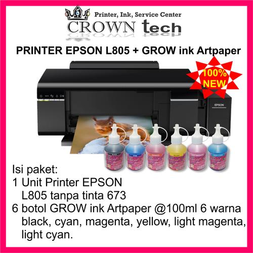 Jual EPSON L805 tinta GROW Art Paper - Kota Surabaya - CROWN TECH ...