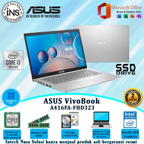 Jual ASUS VivoBook A416FA-FHD323 i3-10110U 4GB 256GB SSD W11HSL OHS 21 ...