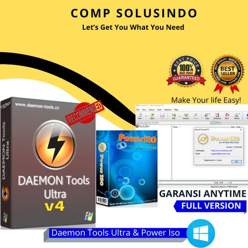 Jual Daemon Tools Ultra & PowerISO 7 Pro, bukan Nero ISO/ UltraISO - INV - Kab. Tangerang - Comp ...