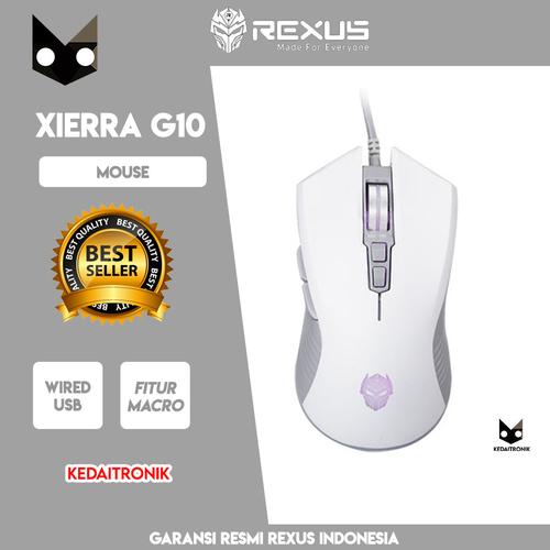 Jual Rexus Mouse G10 Gaming Xierra Wired USB Macro Software Huano Click ...