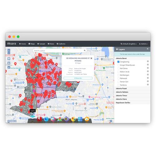 Jual Source Code Webgis (aplikasi Pemetaan Berbasis Aksara) - Kab 