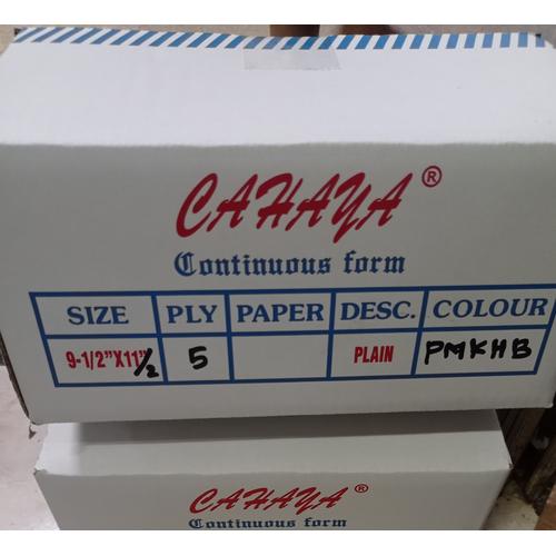 Jual Kertas Continuous form 5 ply NCR 9.5x11 dibagi 2 - Jakarta Utara ...