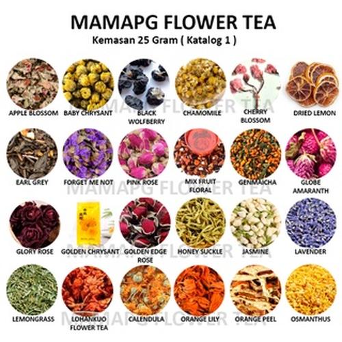 Jual 25 GRAM FLOWER TEA / BUNGA TEH / TEH 50 JENIS PALING LENGKAP ...
