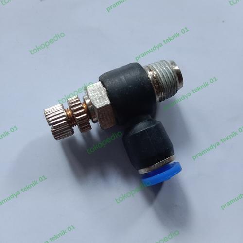 Jual Fitting nepel angin pneumatic speed control 4mm drat 1/4" (sc 4-02 ...