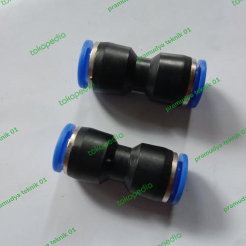 Jual Fitting nepel angin lurus pneumatic pu 10mm selang ke selang 10mm ...