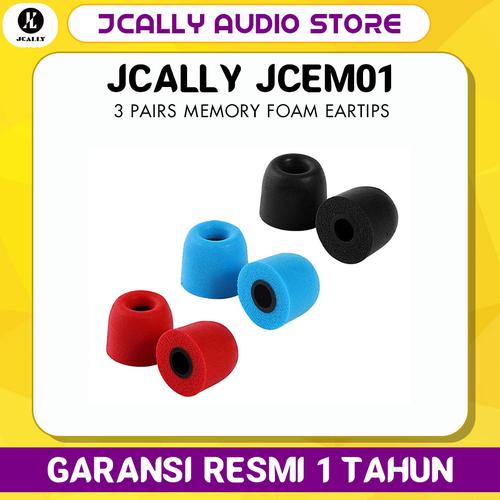 Promo JCALLY JCEM01 Upgrade Earphone Eartips Memory Foam Busa Headset ...