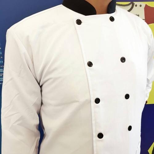Jual Seragam Baju Koki, Seragam Baju Chef Lengan Panjang - Hitam, L ...
