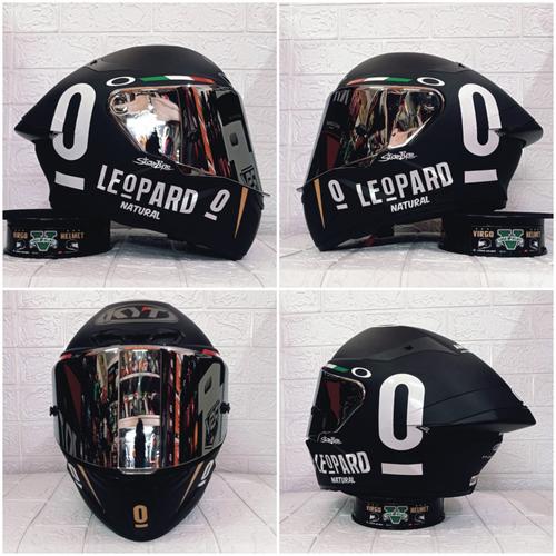 Jual KYT TT COURSE FLAIN MATT BLACK PAKET GANTENG FULL FACE STIKER ...