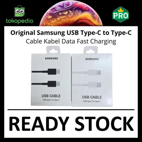 Jual Original Samsung USB Type-C to Type-C Cable Kabel Data Fast ...