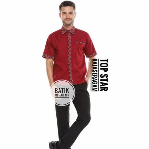 Jual Baju Kemeja Seragam Batik MR Hem Kombinasi Kerja PDH PDL Drill ...