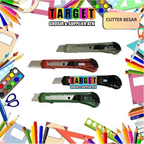 Jual CUTTER BESAR KECIL MINI MURAH / PEMOTONG KERTAS / KATER / CUTER ...