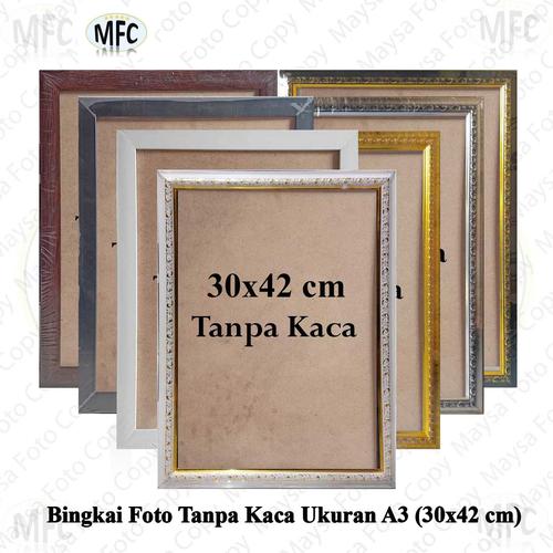 Jual Bingkai Foto A3 30x42 cm full Tanpa kaca Minimalis dan ukir 3 cm ...