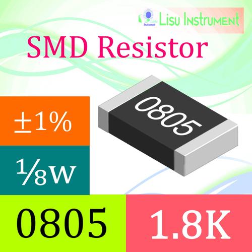 Jual 1.8K 0805 ±1% Thick Film Resistors SMD Chip Resistor 1801 - Kota ...