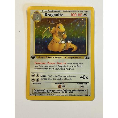 Jual Pokemon original Dragonite hologram first edition - Jakarta ...