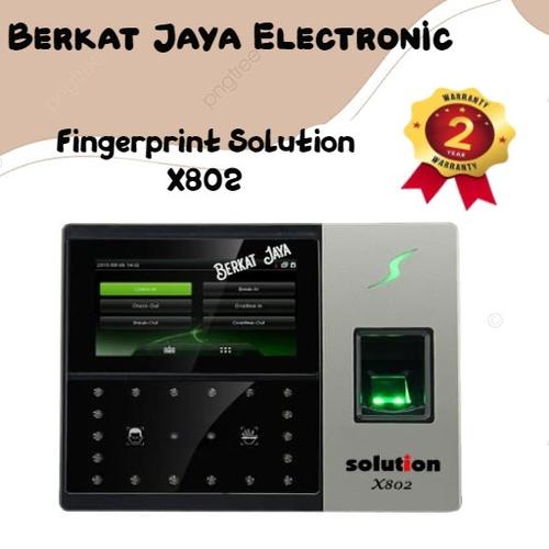 Jual SOLUTION X802 Mesin Absen Fingerprint & Face - Jakarta Barat ...