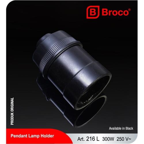 Jual 216L Fitting Rumah Lampu Gantung Hitam E27 Broco - Kota Tangerang ...
