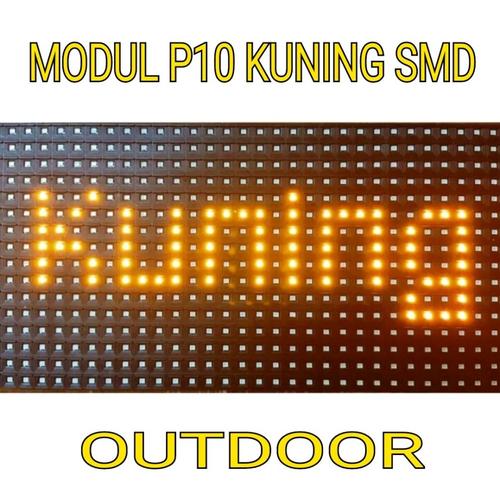 Jual Panel Module Modul LED P10 Running Text SMD Kuning Outdoor - Kab ...