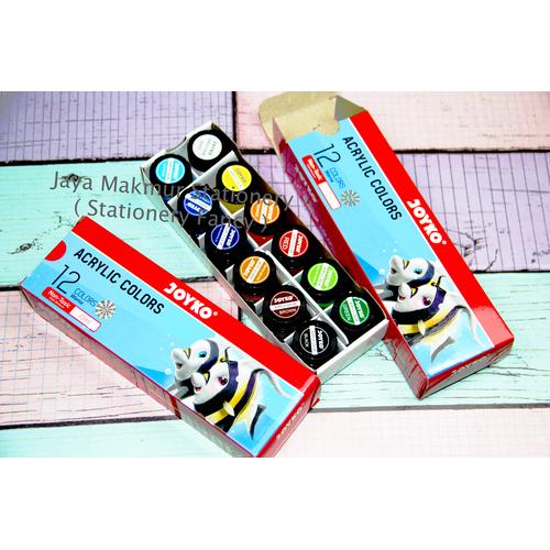 Jual Cat Akrilik Acrylic Joyko Botol 12 warna ACC-10ML-12C - Jakarta ...