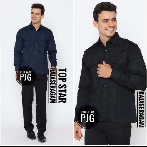 Jual Seragam Baju Kemeja Panjang Trans TV Net TV Hitam Biru Navy PDH ...