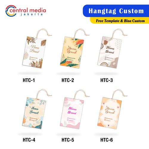 Jual Cetak Hang Tag Custom Label Baju Pakaian Kartu Ucapan Custom - 8x4 ...