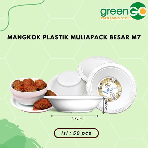 Jual MANGKOK PLASTIK 1X PAKAI M7 BESAR 17CM ISI 50PCS MANGKOK BAKSO ...