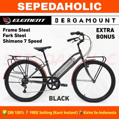 Jual Sepeda City Bike ELEMENT BERGAMOUNT 26 Inch 7 Speed Model Classic ...