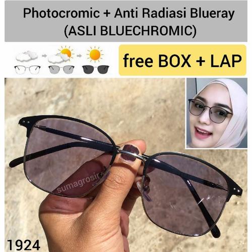 Jual Kacamata Photocromic + Anti Radiasi Blueray Pria Wanita KT ...