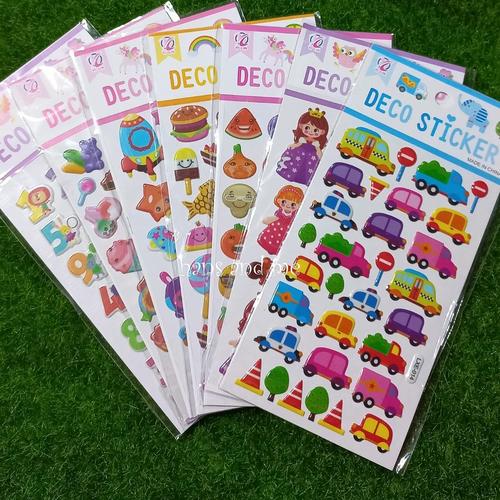 Jual Stiker Anak Sticker Timbul (Part I) Kendaraan Kuda Angka Putri ...