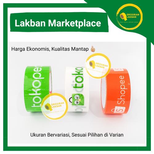Promo Lakban Marketplace Tokopedia Hijau Putih 48mm x60y Isolasi Online ...