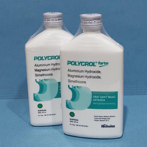 Jual polycrol forte sirup 180 ml asam lambung / policrol obat maag ...