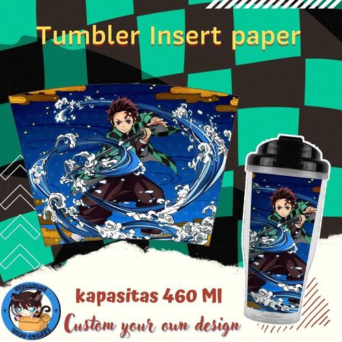 Jual Tumbler/tempat minum insert paper anime kimetsu no yaiba - tanjiro ...