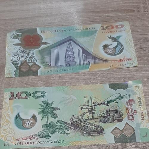 Jual Bank Note PGK 100 Uang Polymer Valas Papua New Guinea PNG Kina ...