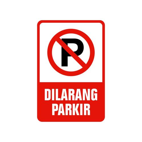 Jual RAMBU DILARANG PARKIR 20CM X 30CM PLAT ACP (Almunium Composit ...