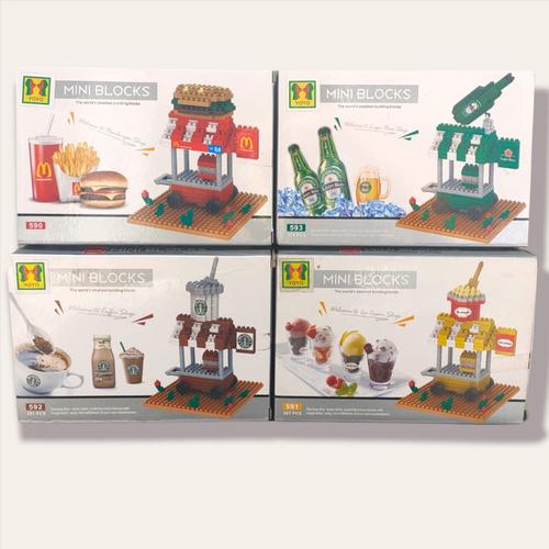 Jual Brick Dr Star Mini Blocks - Ice Cream - Coffee - Burger - Beer ...