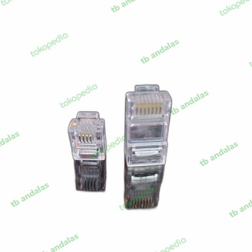 Jual jack sambungan Connector Konektor Rj 45 dan rj 11 Per Pcs / Bh ...
