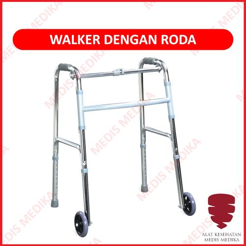 Jual Tongkat Walker dengan Roda Alat Bantu Jalan Jemuran Terapi Manula ...