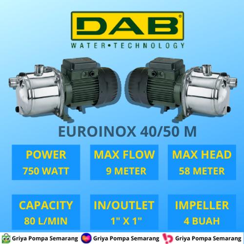 Jual POMPA Transfer / Drorong multistage 1 HP (DAB EUROINOX 40/50 M) - Kota Semarang - Griya ...