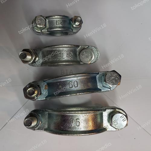 Jual Klem double bolt SL 60 uk 1 1/2 inch / Clamp hose besi heavy duty ...