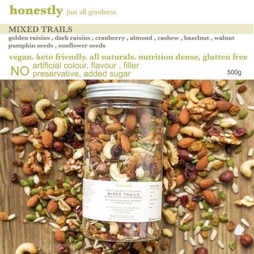 Jual TRAIL MIXED , mix roasted nuts fruits seeds , mix kacang bijian ...