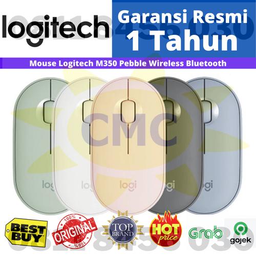 Jual Logitech Pebble M350 Mouse Wireless Bluetooth Slim Silent - Putih ...