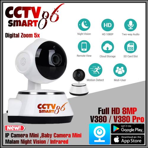 Jual Wireless Ip Cam camera Cctv Wifi Mini Kamera smart Home V380 Pro ...