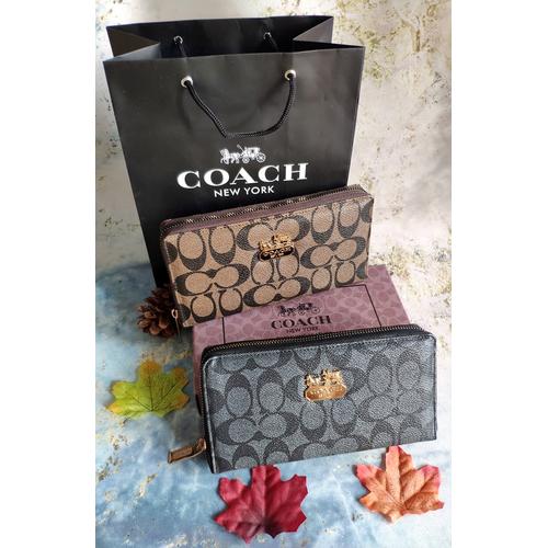 Jual DOMPET COACH PREMIUM FREEBOX - Hitam, +Box - Jakarta Utara ...