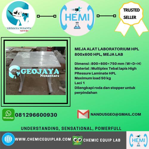 Jual MEJA ALAT LABORATORIUM HPL 800x600 HPL, MEJA LAB - PAKING KAYU ...