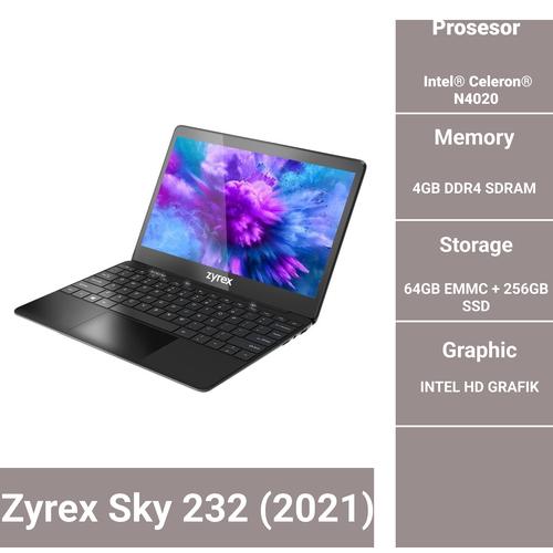 Jual Zyrex Sky 232 (2021) Intel N4020 14" FHD 4/64GB emmc+256GB ssd ...