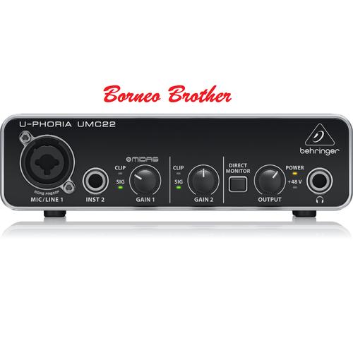 Jual Soundcard Behringer U-PHORIA UMC22 UMC 22 UMC-22 Original UPHORIA ...