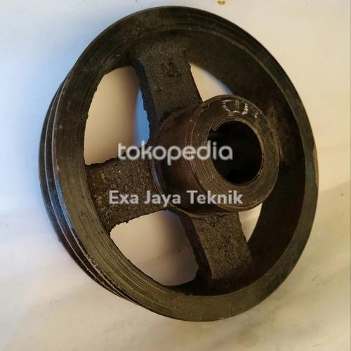 Jual Pulley pully B2 - 10 inch as 30 35 38 45 50 mm pully besi cor - as ...