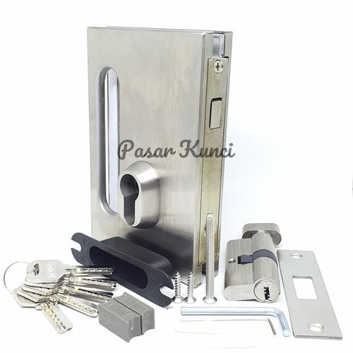 Jual Handle Kunci Pintu Kaca Sliding - Kaca ke Tembok - Kota Surabaya - Pasar Kunci | Tokopedia