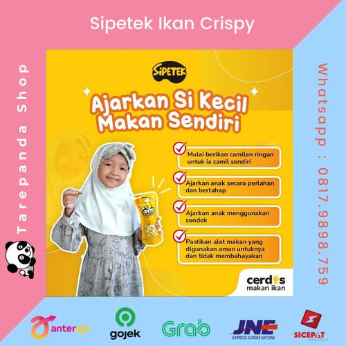 Jual SiPetek ikan Crispy Tinggi Kalsium 50gr / Lauk Makan Praktis ...